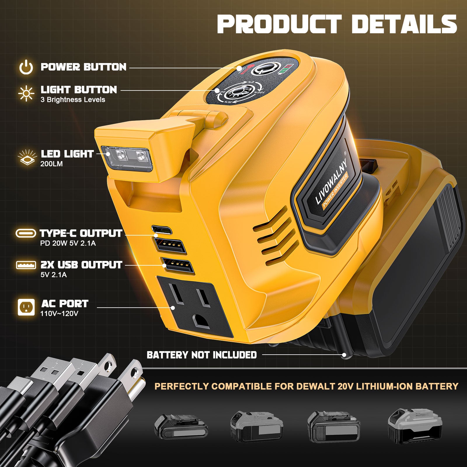 Dewalt power inverter: Best Battery Power for Home & Portable - Livowalny