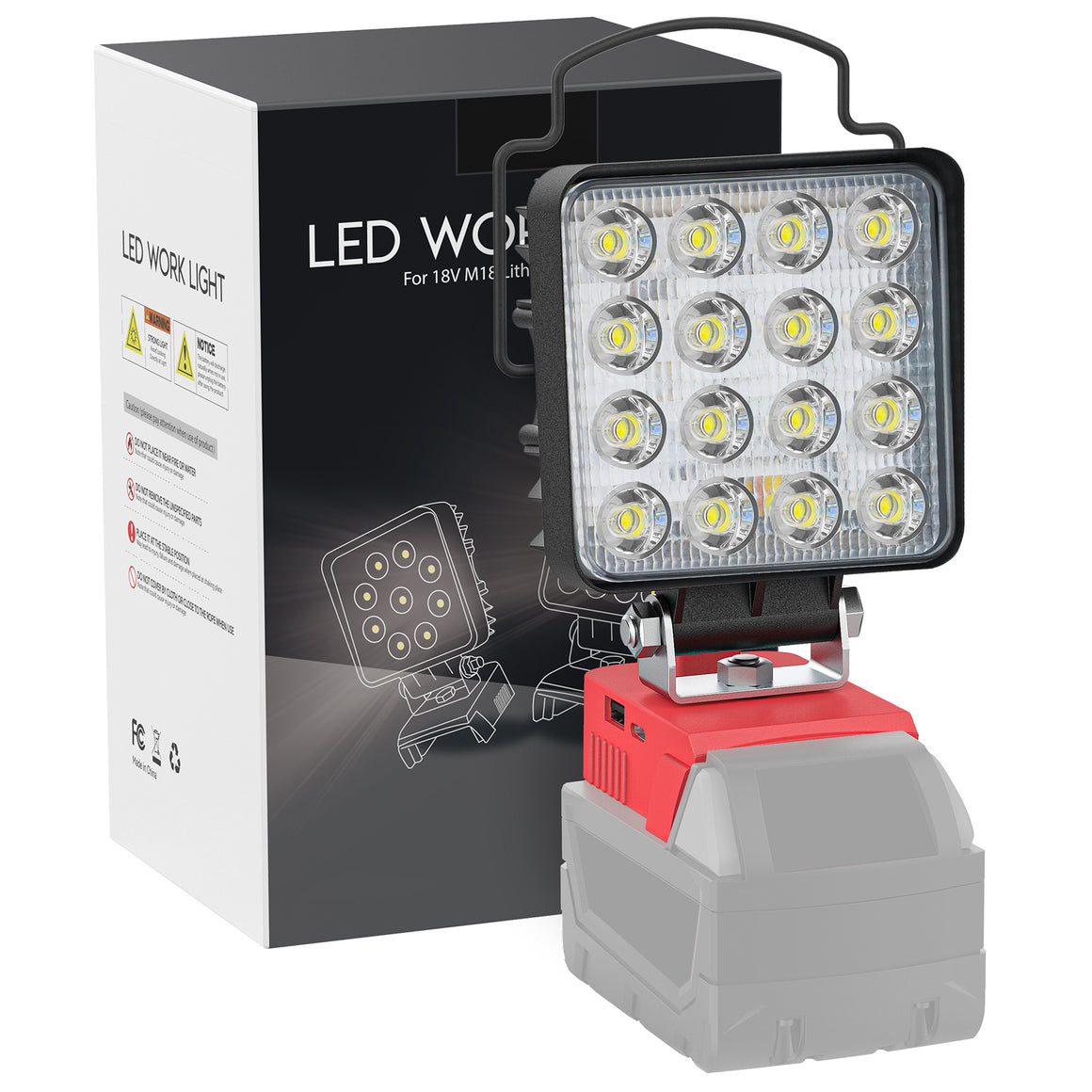Milwaukee Work light | 48w 4800LM portable LED light for camping ...
